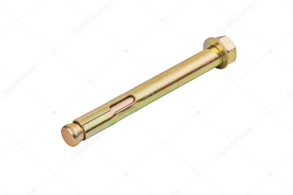 Perno de anclaje de metal, apilamiento de fotos, corte 2024