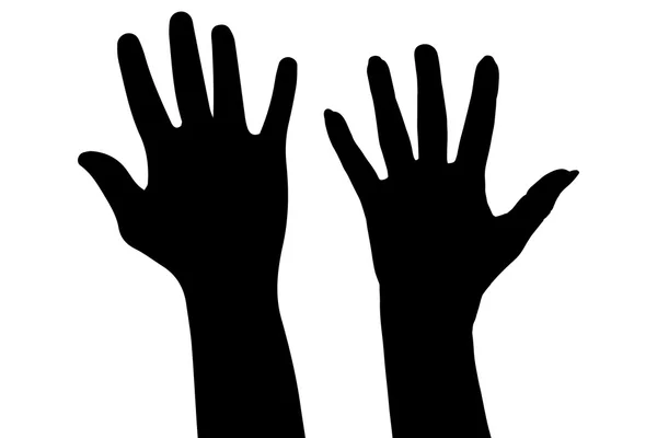 Raised Hand Silhouette
