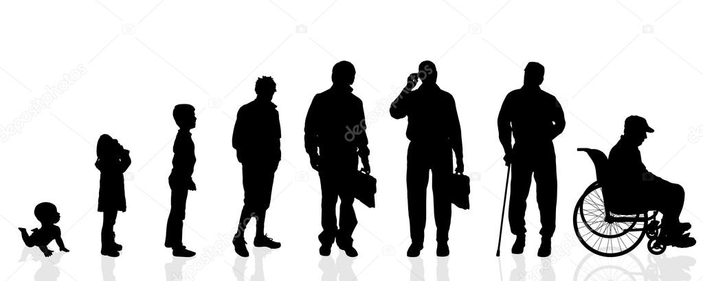 Silhouette generation men. Stock Vector Image by ©MAJIVECKA #62358343