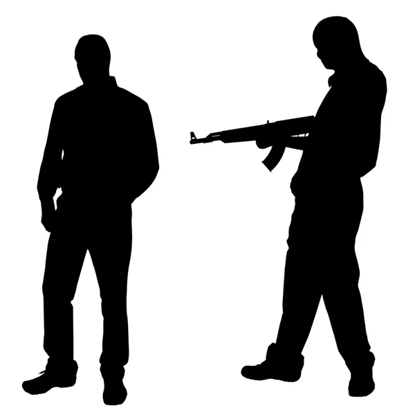 100,000 Man with gun Vector Images | Depositphotos
