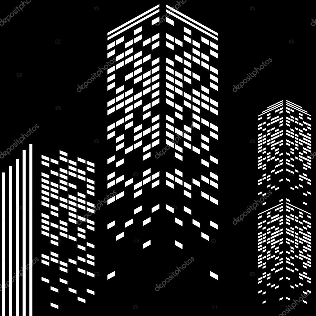 Building with illuminated windows Stock Vector by ©MAJIVECKA 69988749