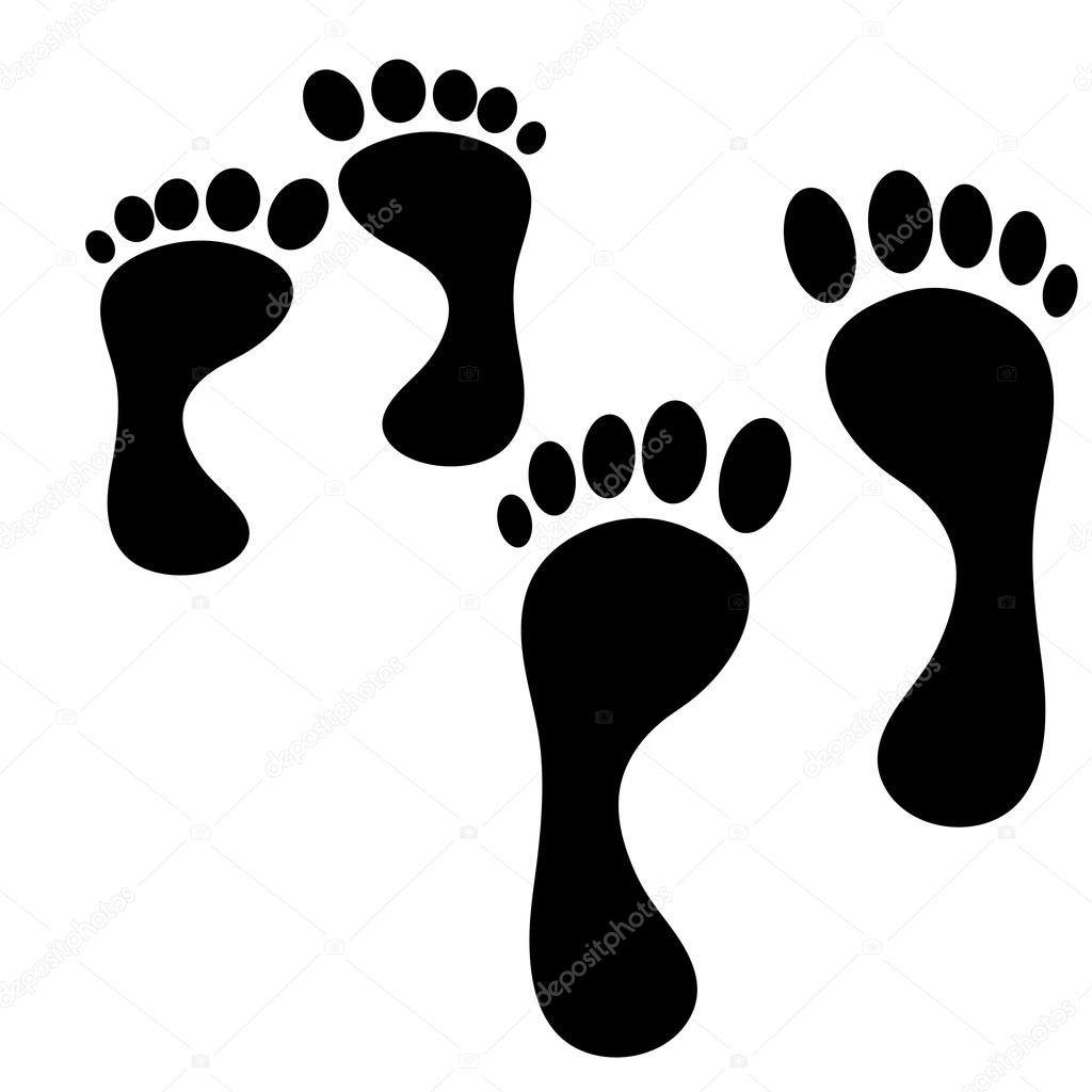 Human foot - footprints Stock Vector Image by ©MAJIVECKA #75843867
