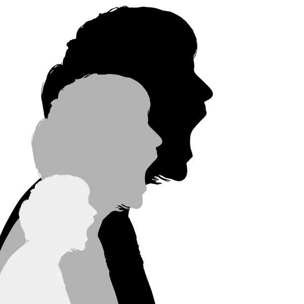 Man Shouting Silhouette