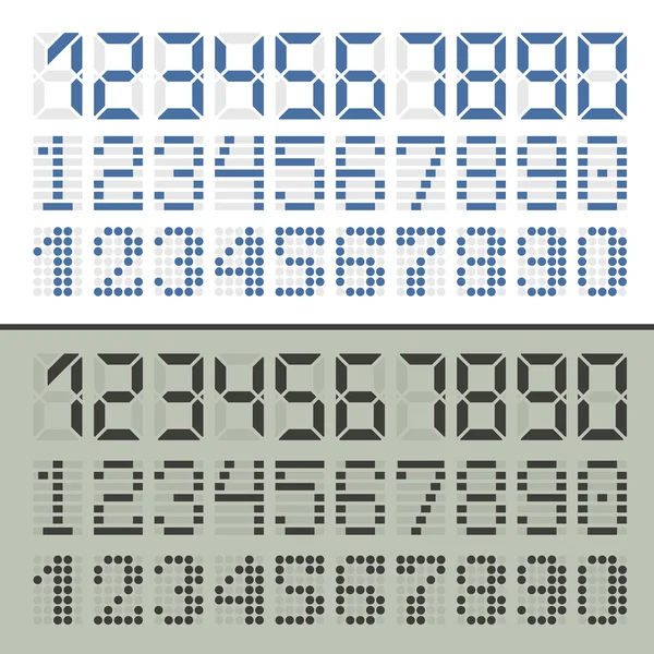 Dotted numbers | Dotted font alphabet digital letters and numbers ...