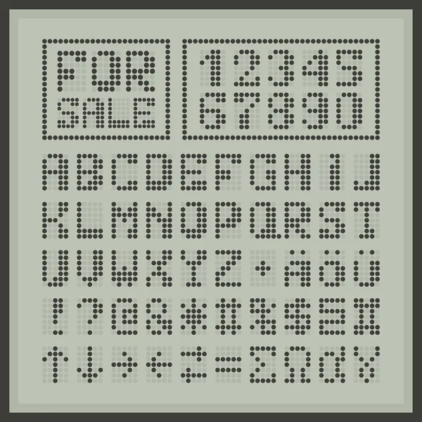 513 Dot matrix font Vector Images | Depositphotos