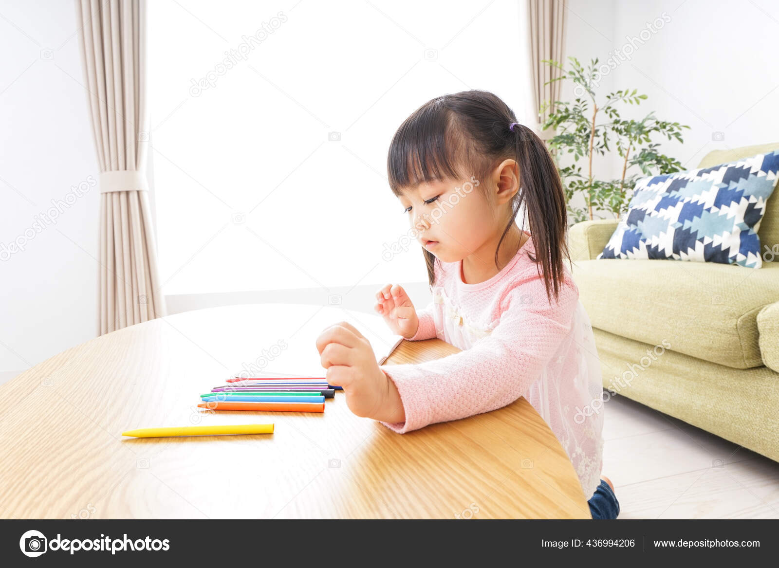 Child Playing Alone At School