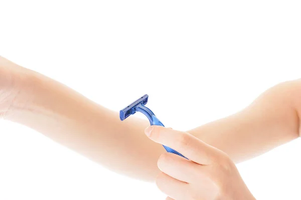 Young Women Shaving Hand Stock Photo by ©maroke 439763684