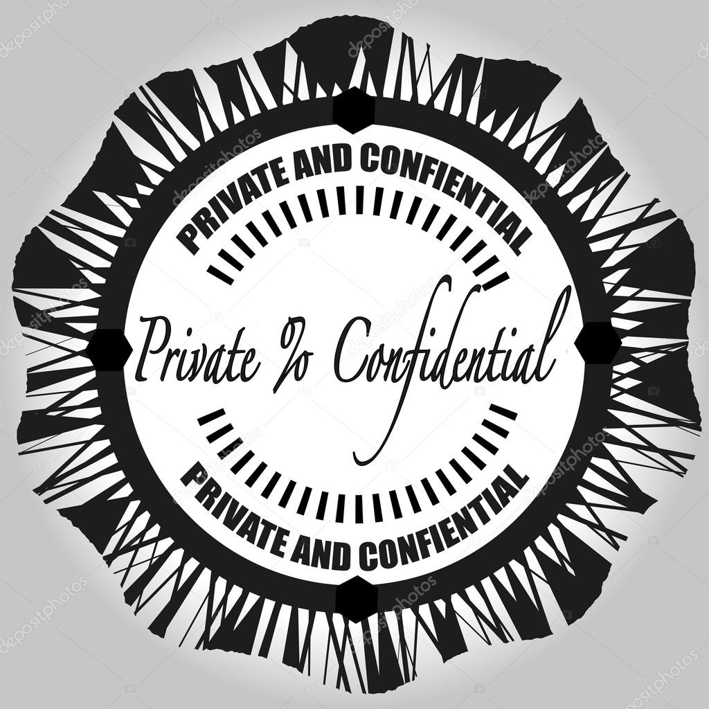 Private And Confidential Stamp