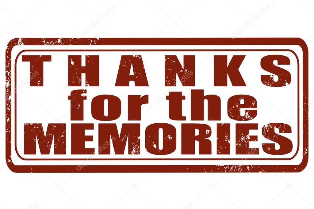 Thanks for the memories stamp Stock Vector Image by ©lauraluchi #62409369