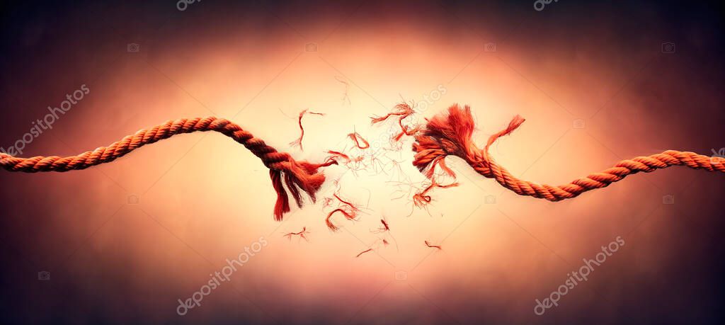 Cuerda rota - Falla y concepto de ruptura - Esta imagen contiene ...