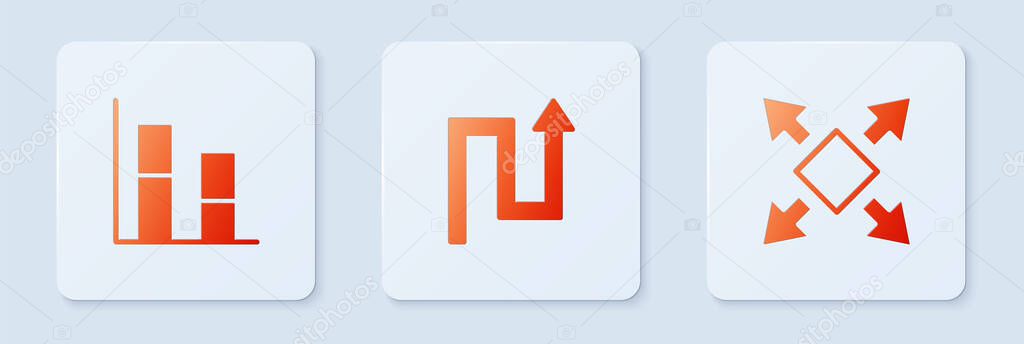 Establecer flecha, gr fico, gr fico, diagrama y muchas maneras flecha direccional. Bot n ...