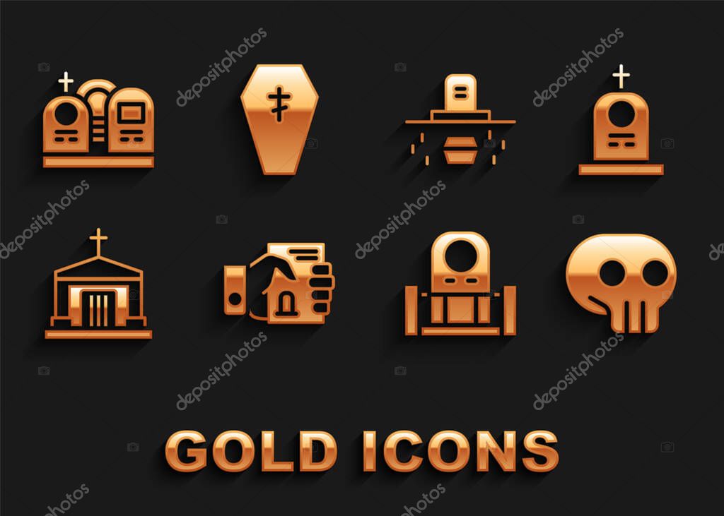 Establecer certificado de defunción en la mano, Tumba con lápida ...