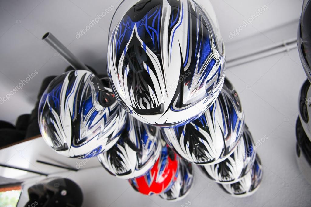 Go-Kart helmets — Stock Photo © Juan_G_Aunion #55109677
