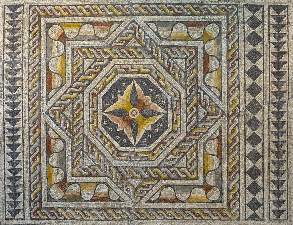 Geometric roman mosaic — Stock Photo © WHPics #70451929
