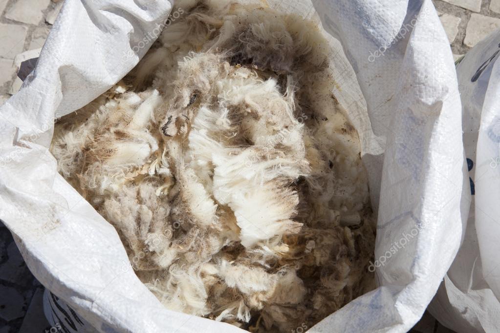 Sacks full of wool — Stock Photo © WHPics #72782913