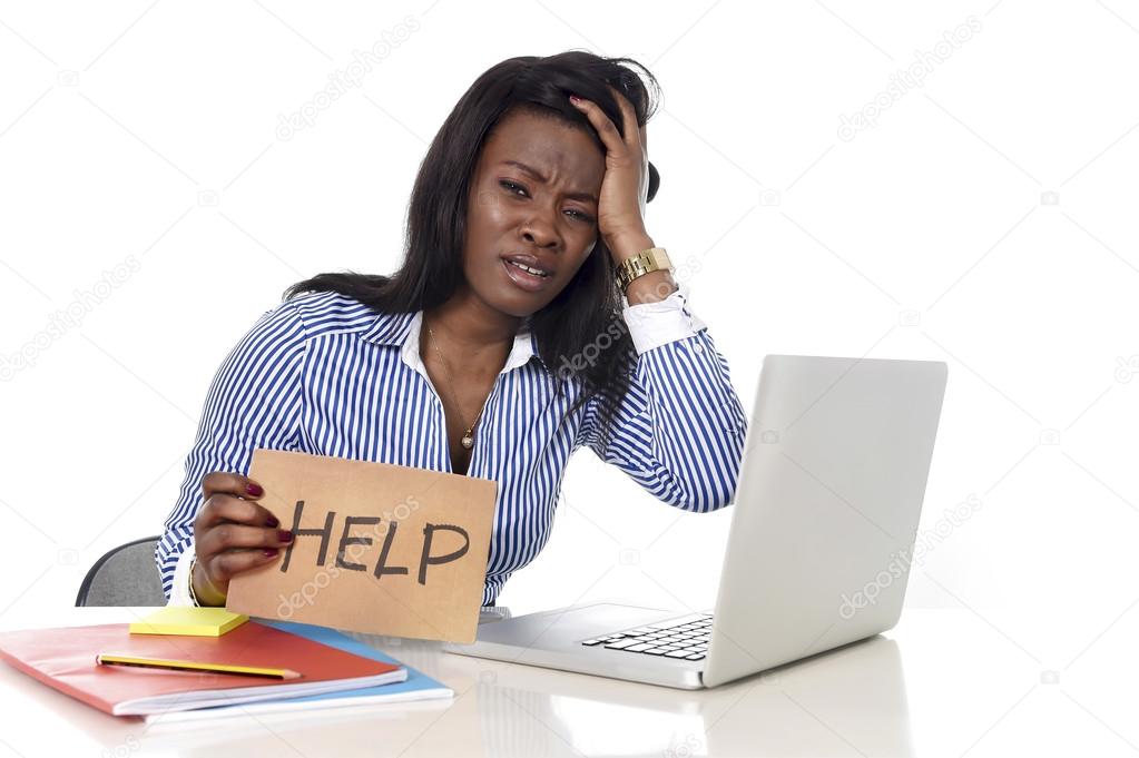 Stressed Out Black Woman