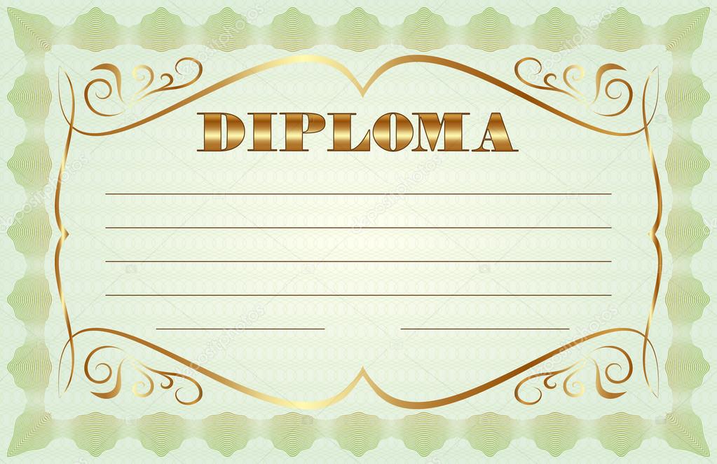 Vector abstracte diploma sjabloon — Stockvector © spokart #53492451