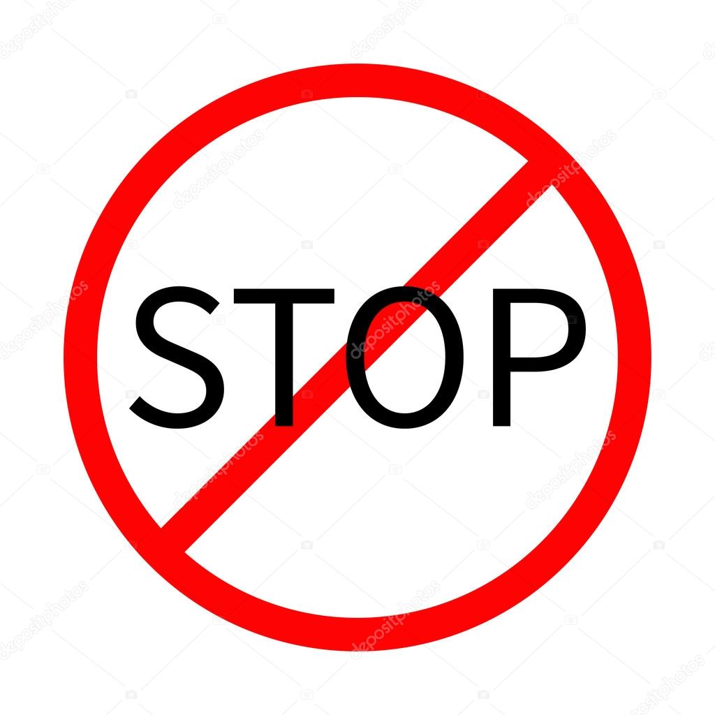 Red round stop sign Stock Vector by ©worldofvector 100523400