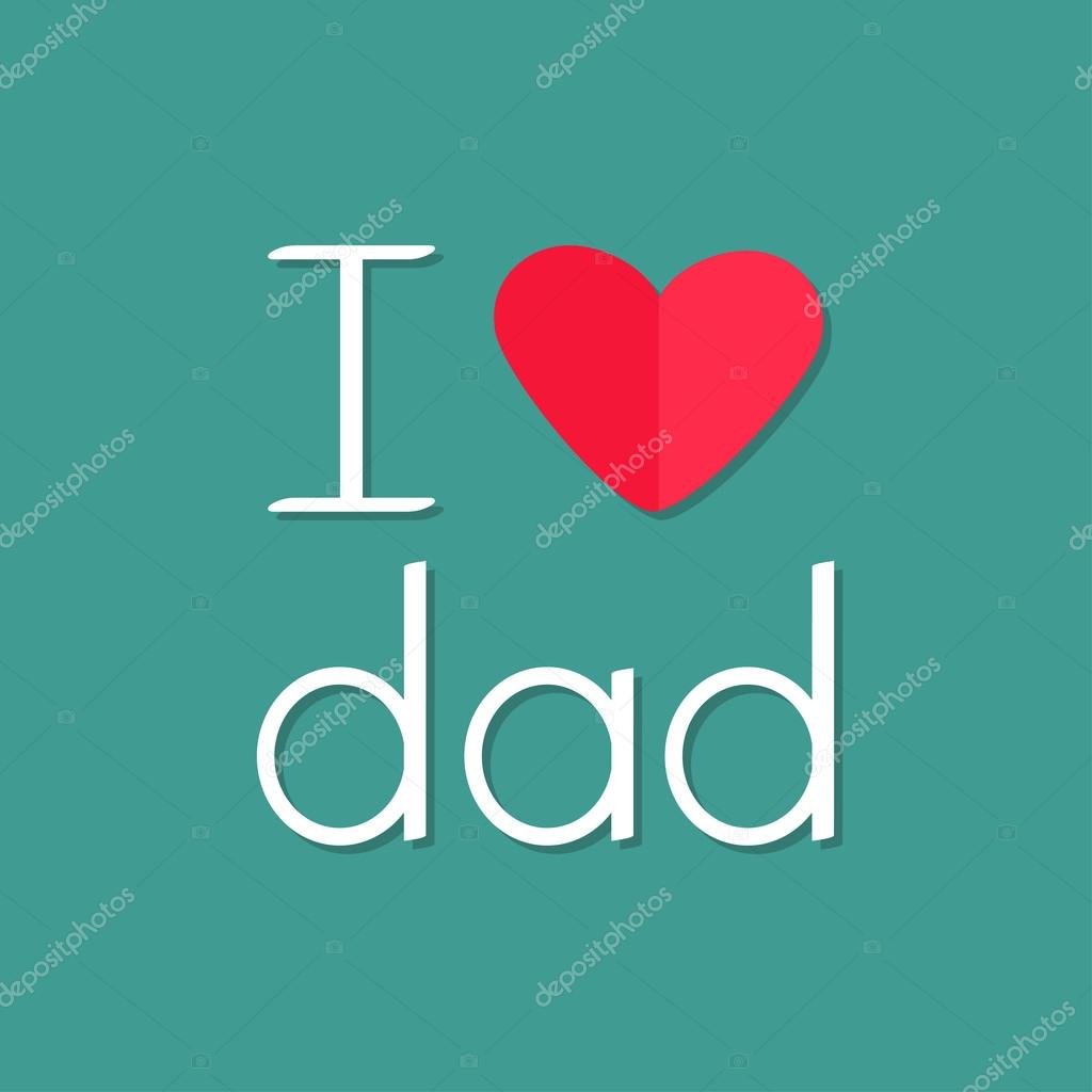 Amo a papá. Vector de stock por ©worldofvector 112441014