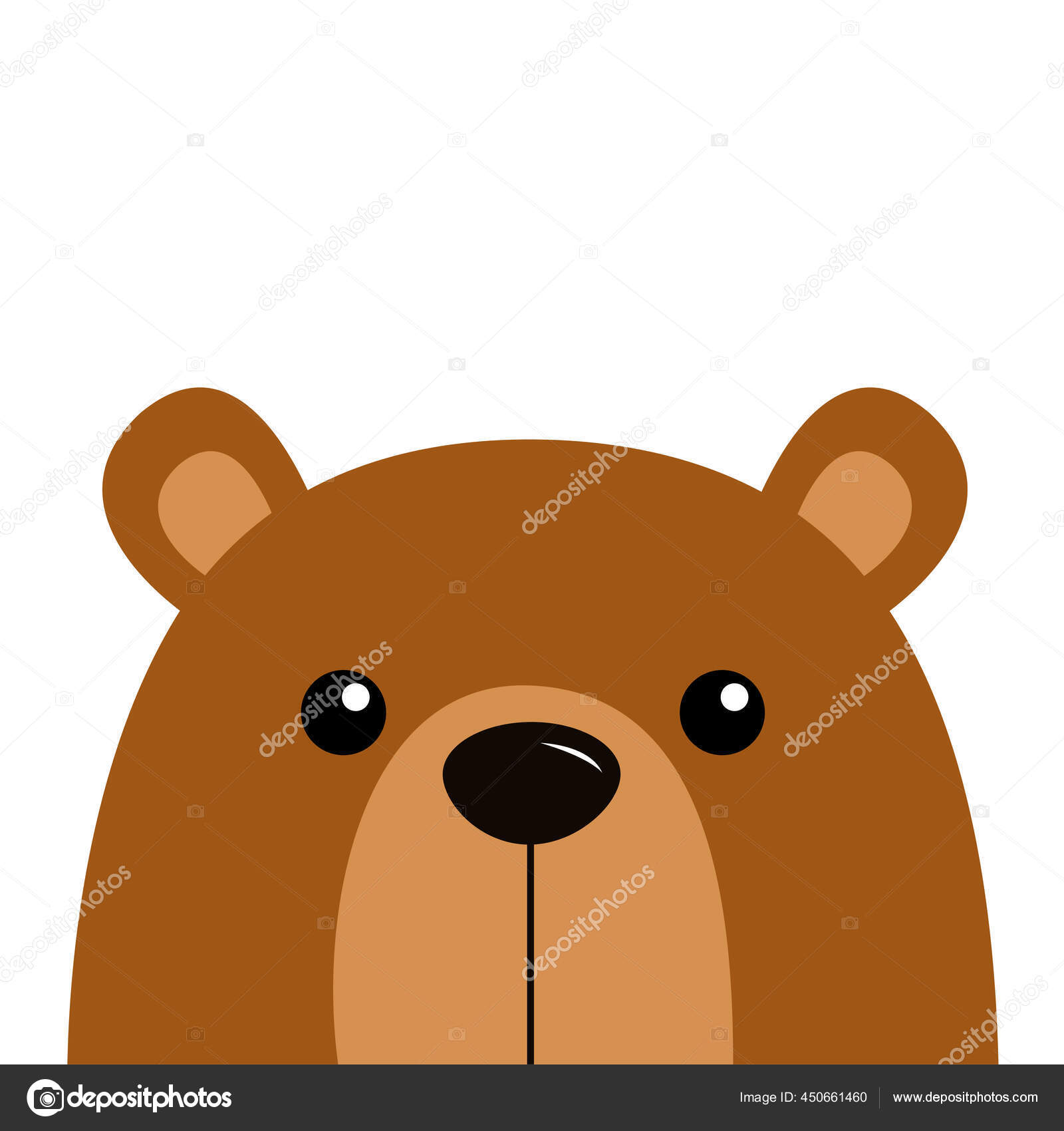 Cute Grizzly Bear Cartoon