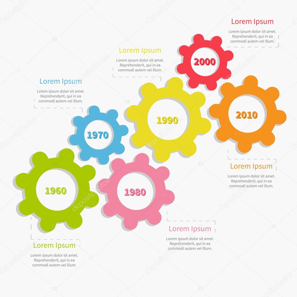 Colorful cogwheel gear Stock Vector by ©worldofvector 57783359