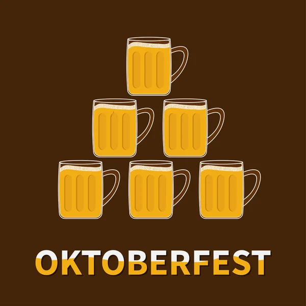 Oktoberfest Beer glass Stock Vector by ©worldofvector 82210070