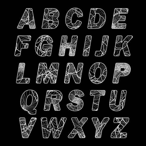 Lettersalphabet, letters filled with pattern Stock Vector Image by ...