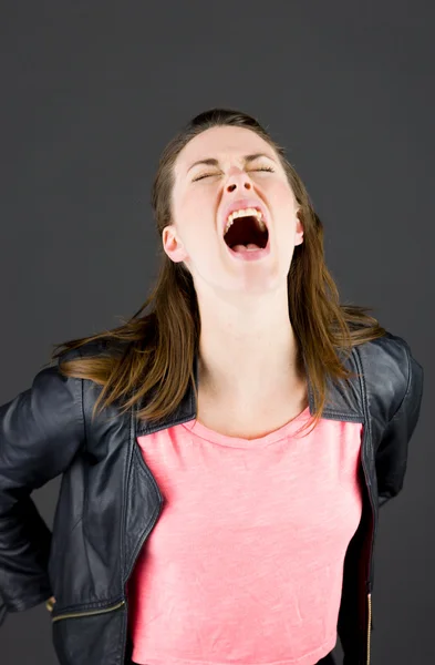 Model furious screaming — Stock Photo © Bruno135 #56358459