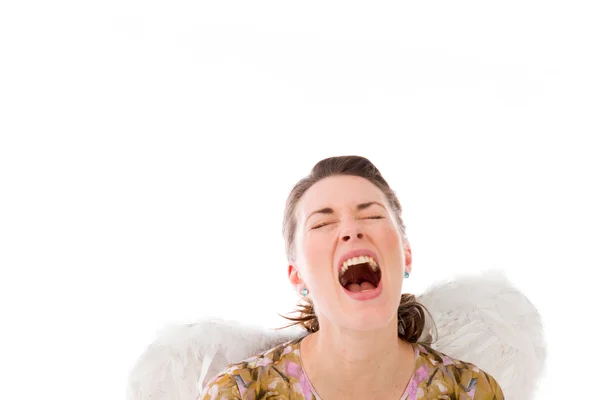 Model furious screaming — Stock Photo © Bruno135 #56370177