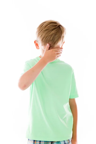 Model hiding face shame Stock Photos, Royalty Free Model hiding face ...