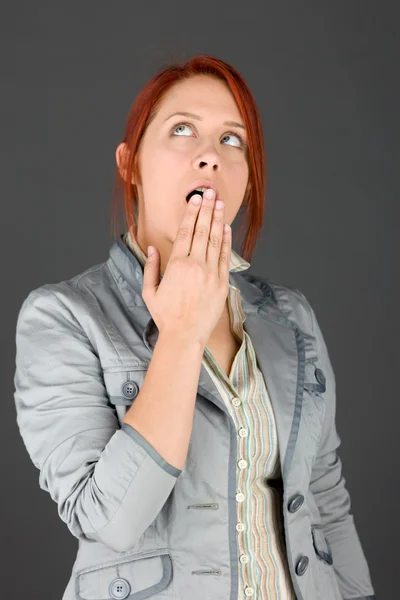 Tired Model yawning — Stock Photo © Bruno135 #56345335