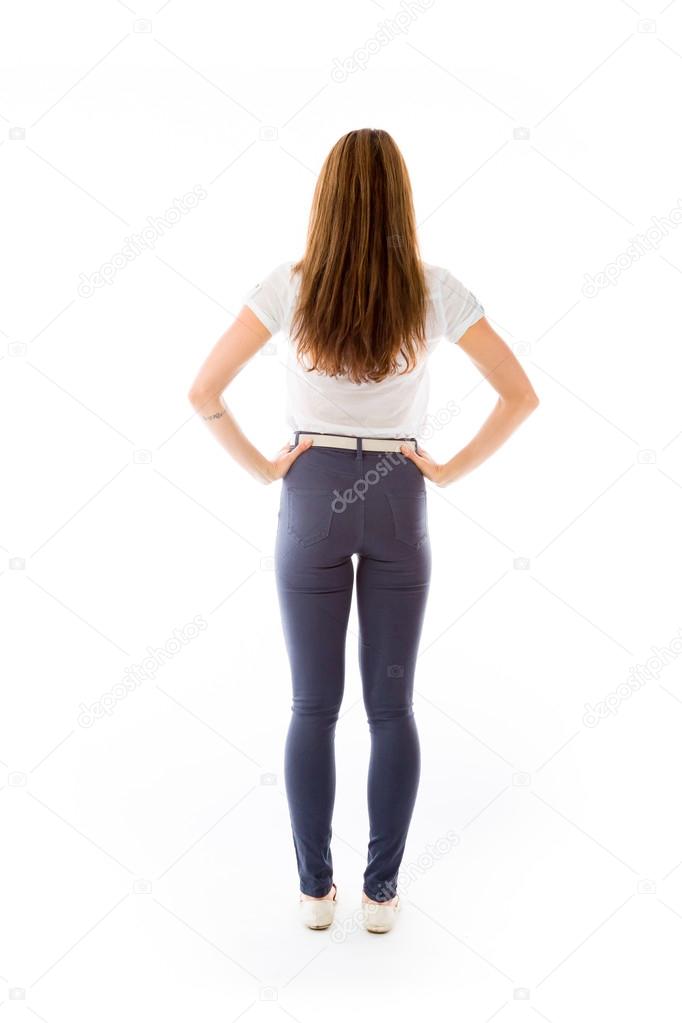 Model standing with hands on hips — Stock Photo © Bruno135 #56366455
