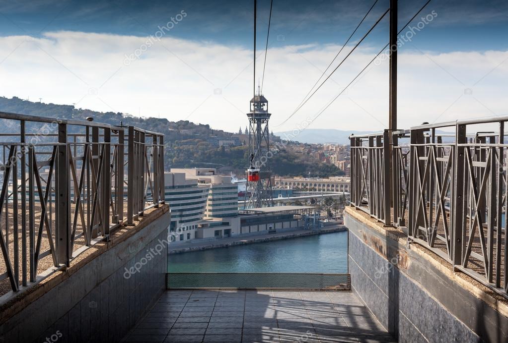 San Sebastian cable car tower — Stock Photo © Bruno135 #67393199
