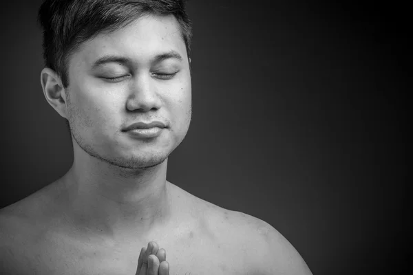 Model praying and wishing Stock Photo by ©Bruno135 73346459