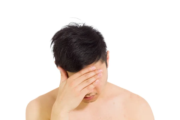 Model hiding face shame Stock Photos, Royalty Free Model hiding face ...