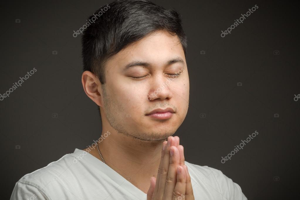 Model praying and wishing Stock Photo by ©Bruno135 73346459