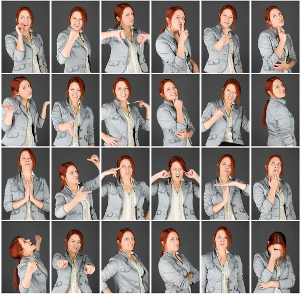 Useful facial expressions. Actor faces. — Stock Photo © REDPIXEL #3966344