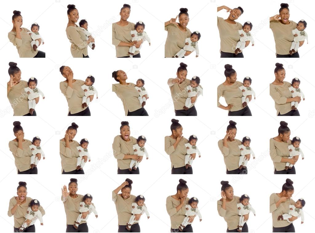 Collage of different facial expressions Stock Photo by ©Bruno135 75241079