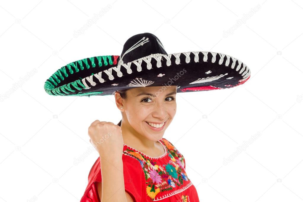 Model triumph victory with fist up — Stock Photo © Bruno135 #78684158