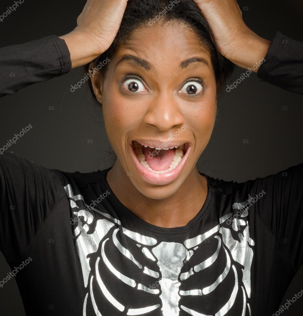 Stressed model pulling hairs — Stock Photo © Bruno135 #78716108