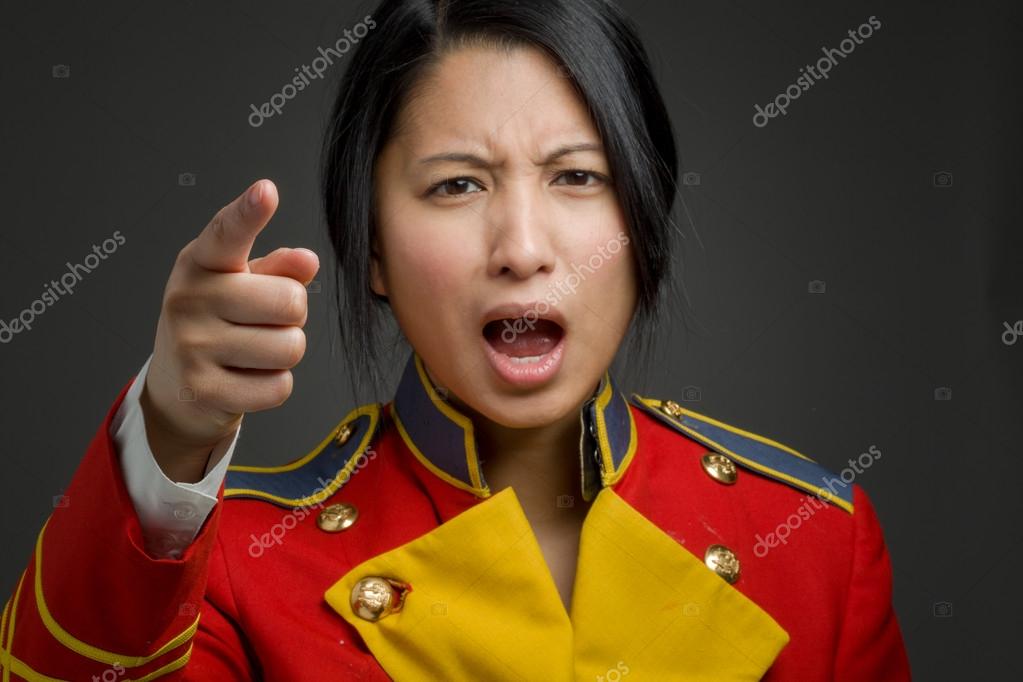 Angry Model scolding and pointing Stock Photo by ©Bruno135 78822958