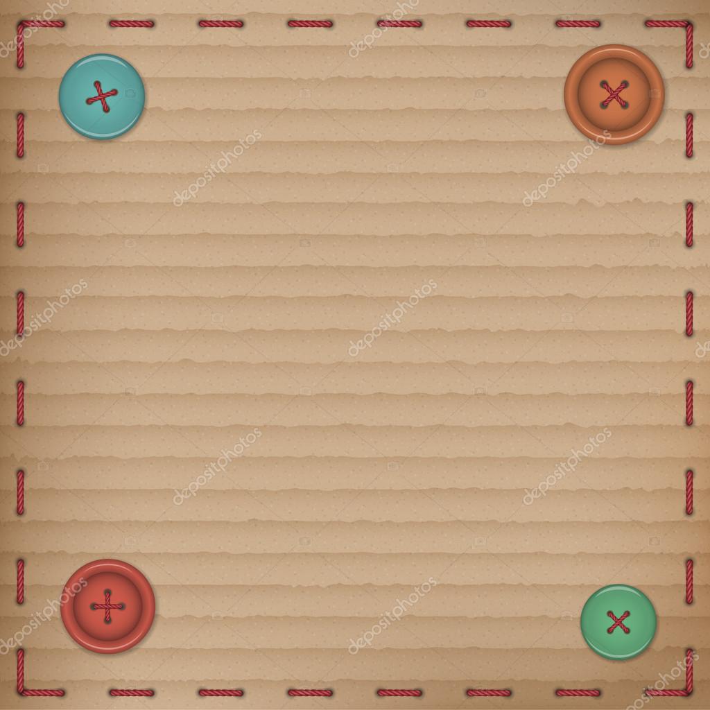 Scrapbooking Vintage cardboard card buttons — Stock Vector © belikovand ...