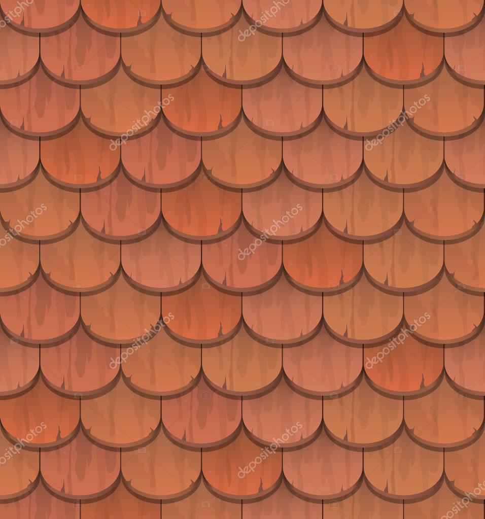 Image vectorielle Tuiles de toit en argile rouge par ©belikovand - 69297487