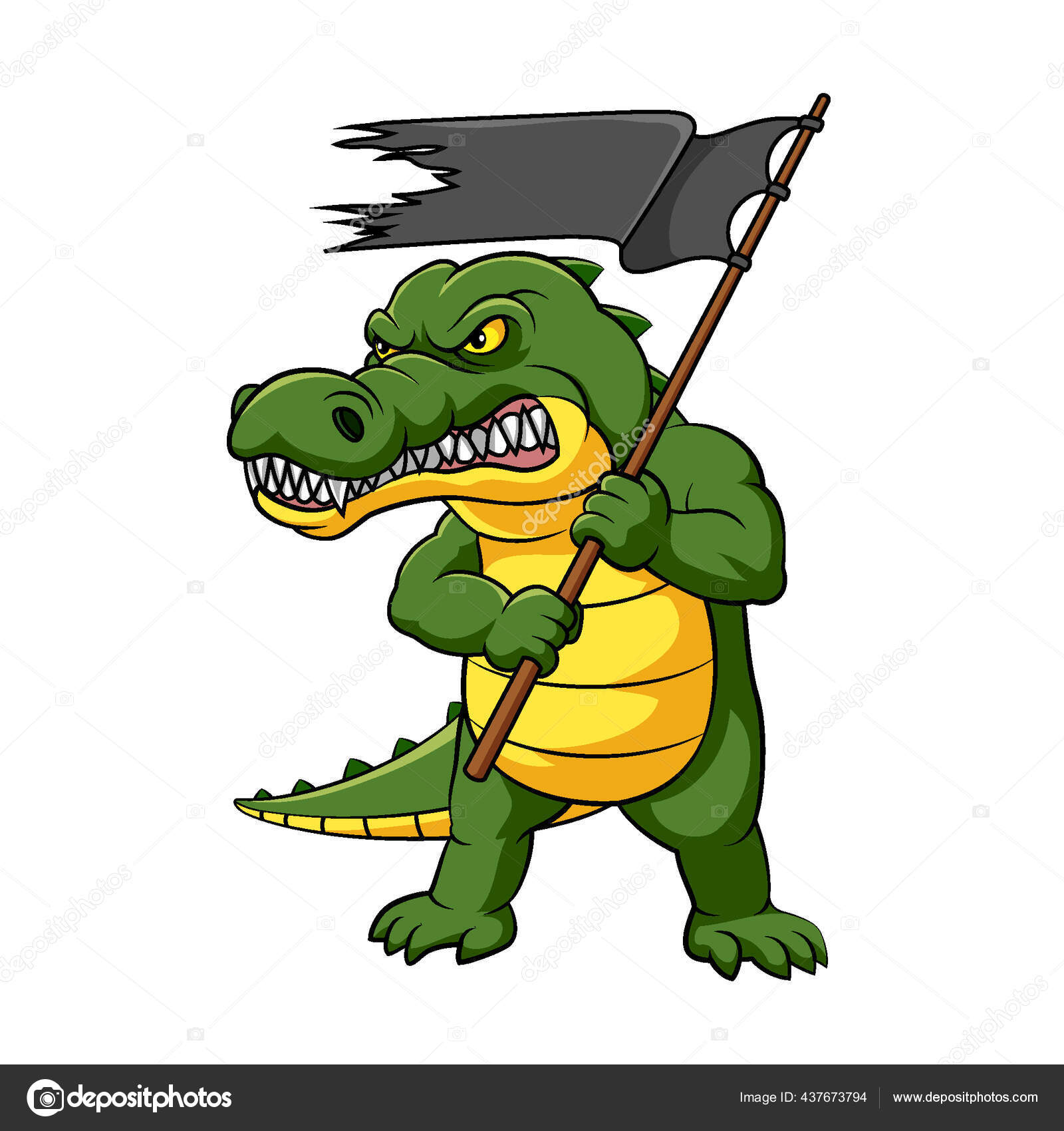 Angry Alligator Vector