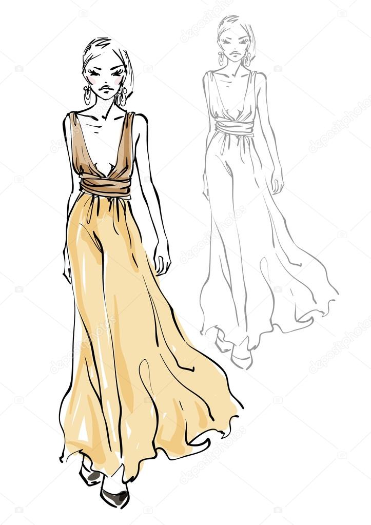 Fashion model Stock Illustration by ©1Viktoria #54916785