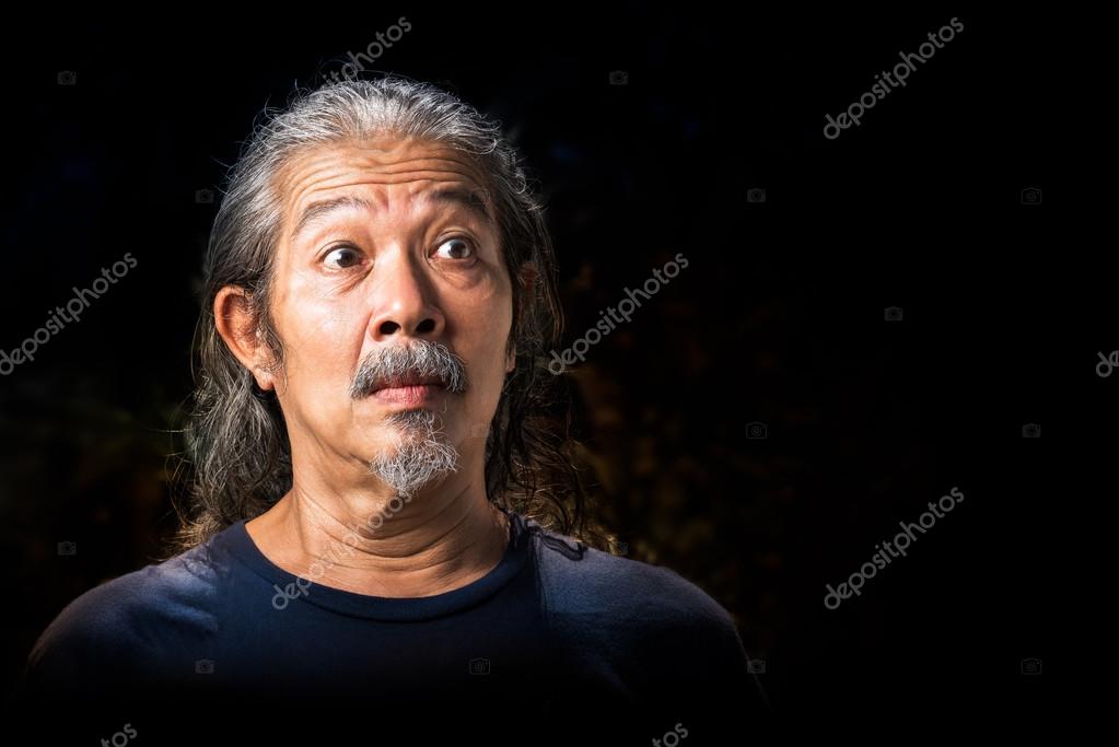 Old man in shock action Stock Photo by ©fotoslaz 77536096