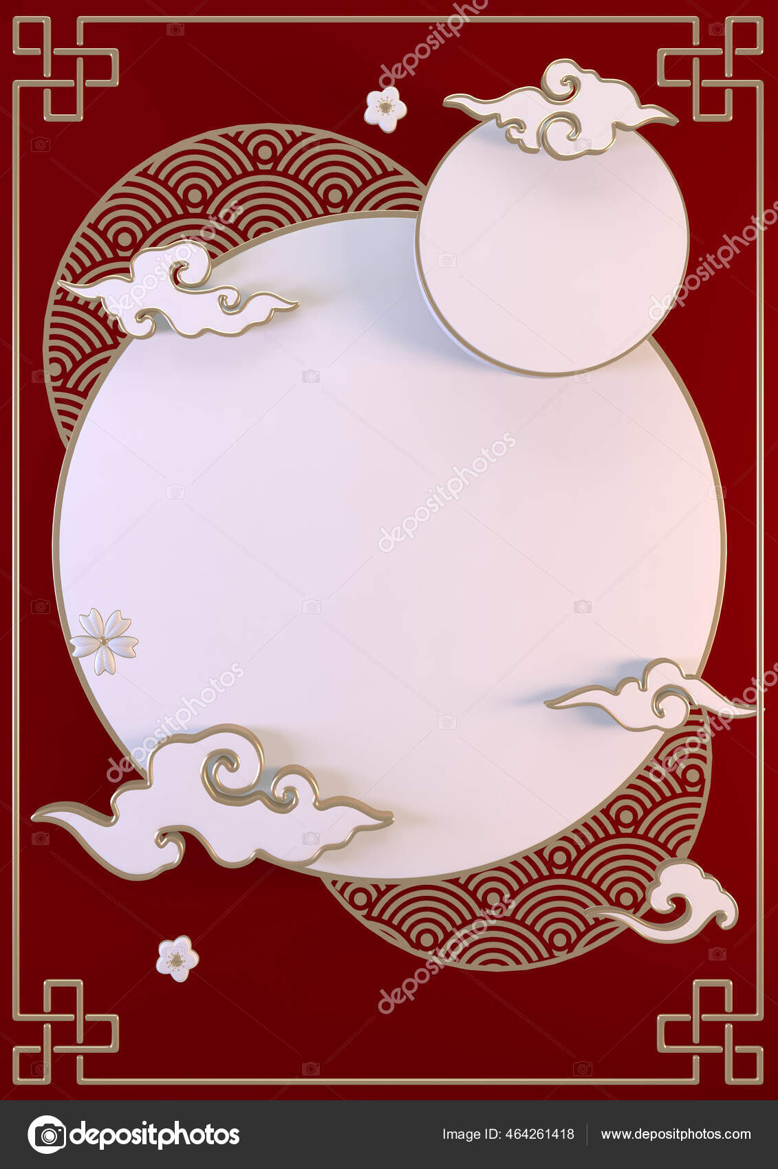 China Red Abstract Display Vertical Background Show Product Rendering ...