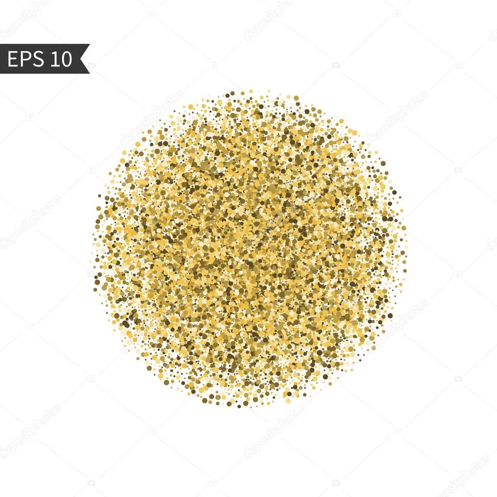 Design gold element. Gold burst glitter sparkles on white background ...