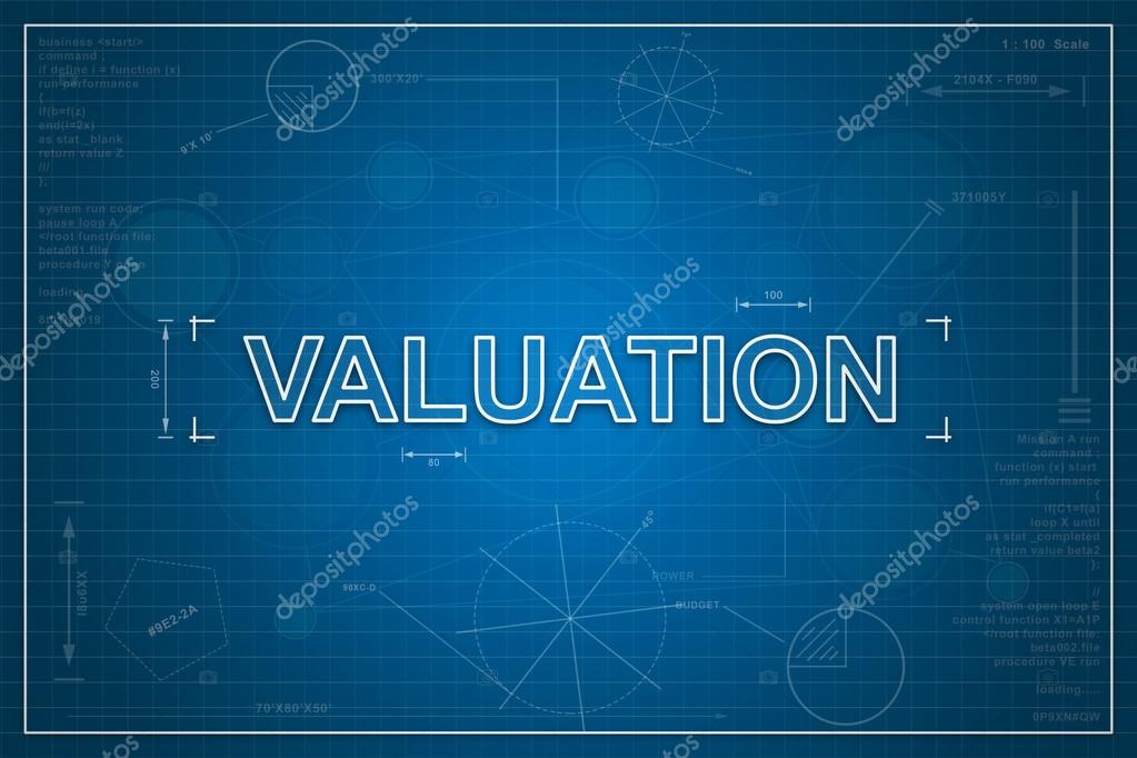 Blueprint of financial valuation Stock Photo by ©pichetw 110207076