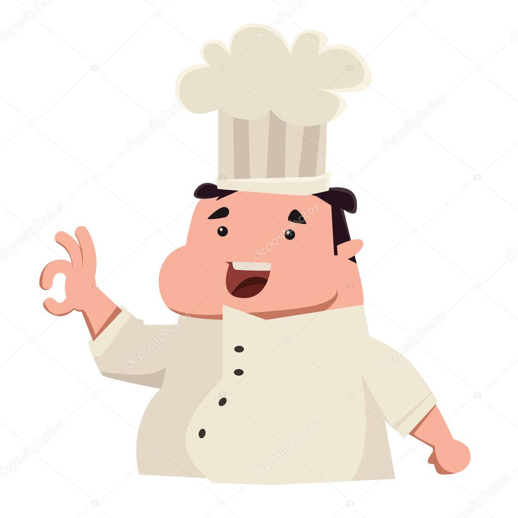 Chef dice que su perfecto vector ilustración personaje de dibujos ...